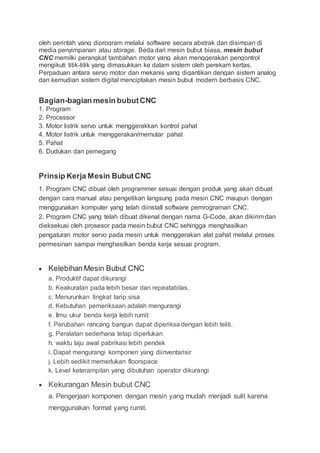 Tugas cnc email harlin | DOCX