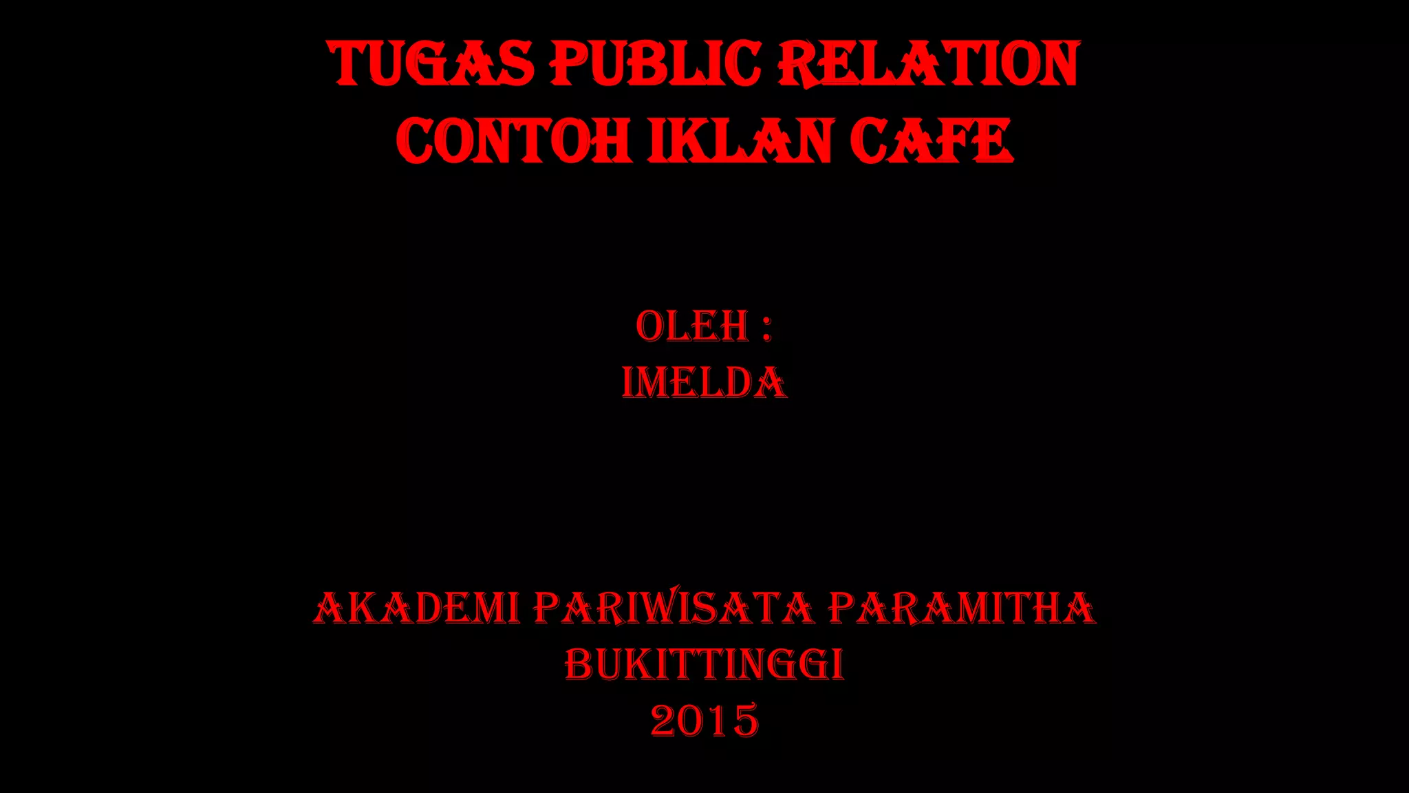 Tugas contoh iklan | PDF
