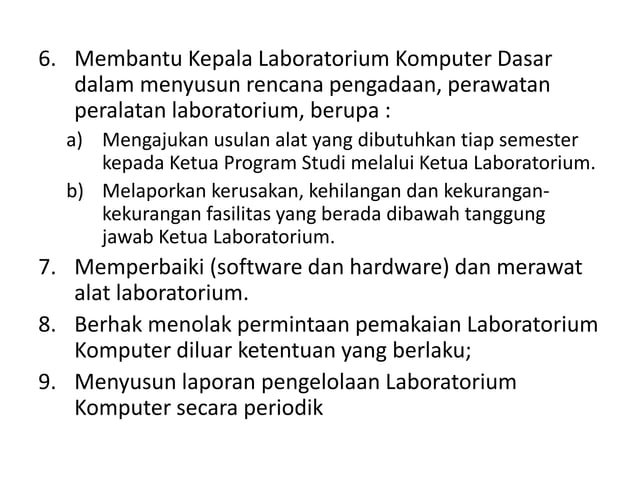 Tugas dan Fungsi Kepala Laboratorium, laboran (3).pptx