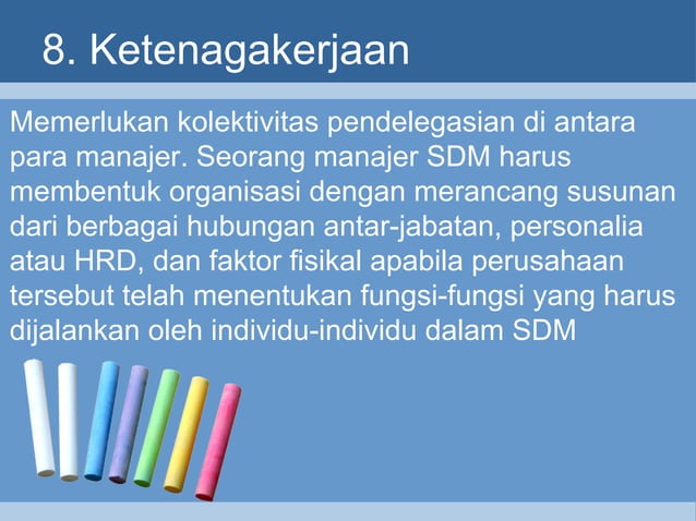 Tugas dan Wewenang MSDM | PPT