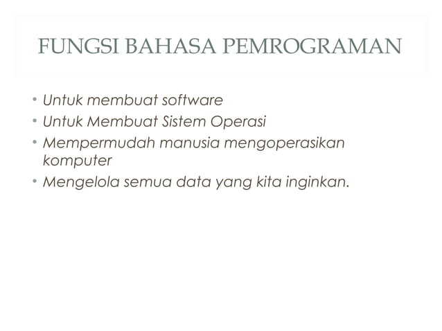 Tugas Presentasi Pemograman Dasar 2 | PPT