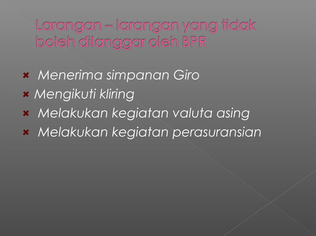 KEGIATAN BPR (BANK PERKREDITAN RAKYAT) | PPT