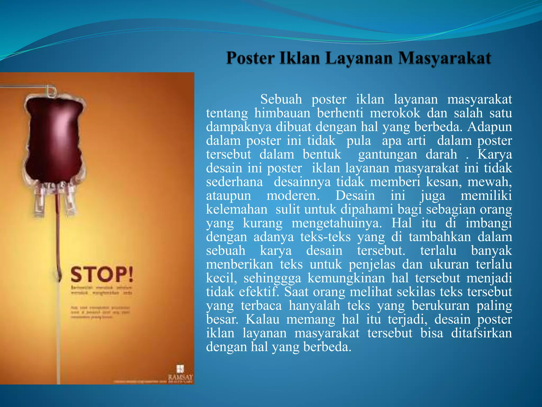 Tugas desain poster yang jelek | PPTX