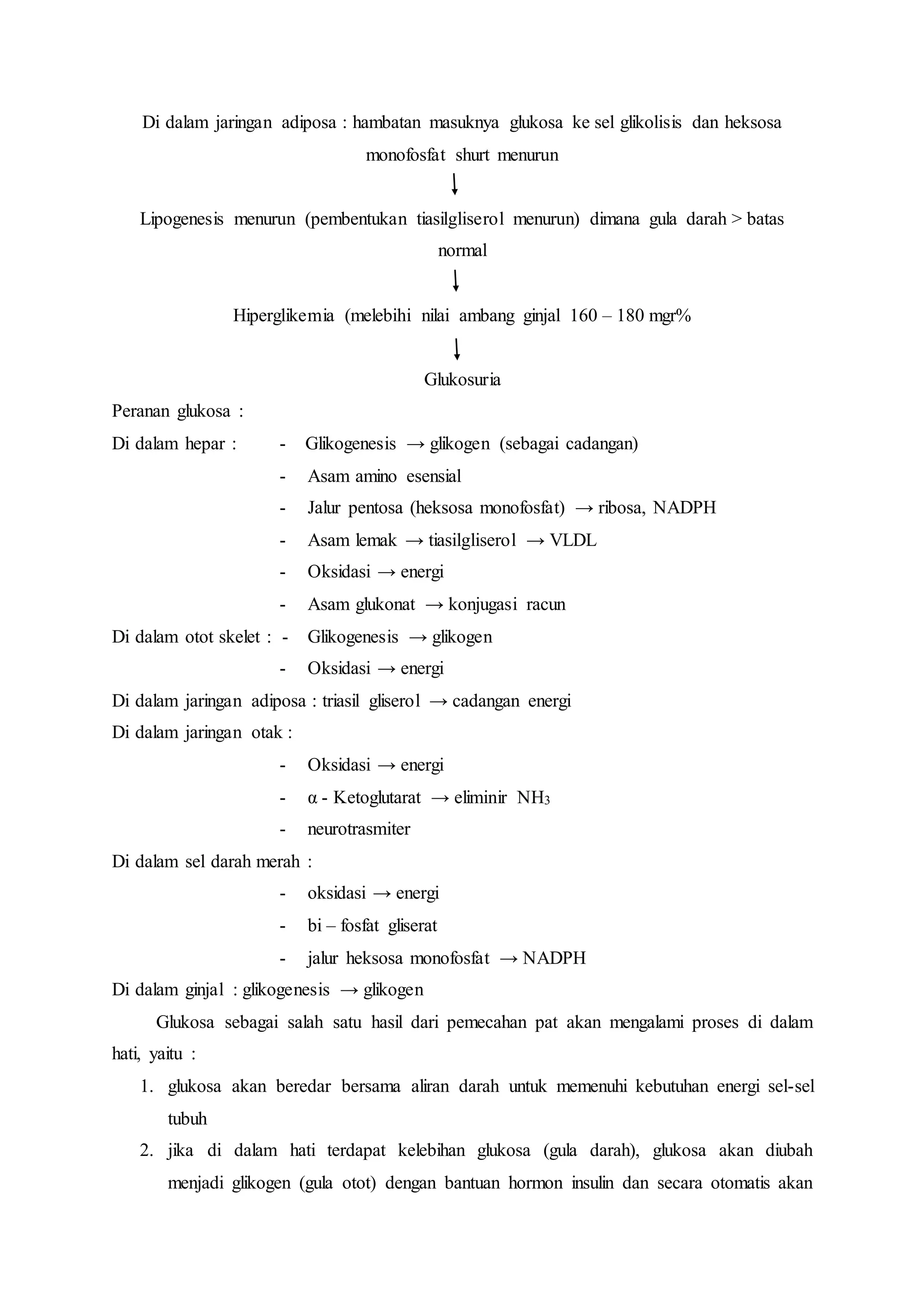 mekanisme diabetes kaitan biologi dan kimia | DOCX