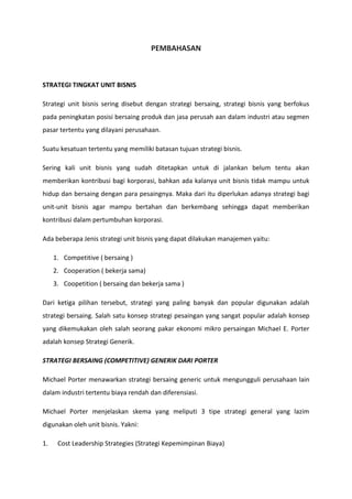 magister management (business unit level strategy) | PDF