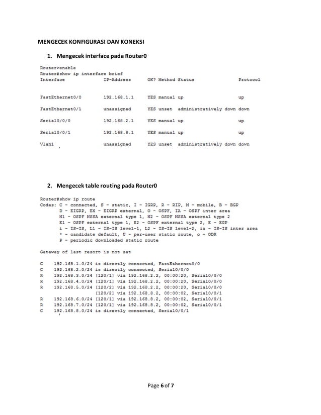 Tugas e learning2 jarkom3 - Dynamic Routing (RIP) | DOCX