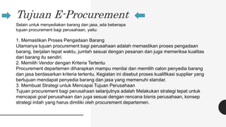 Tugas e procurement kelompok 4 | PPTX