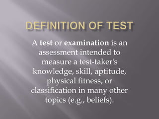 testing writing | PPTX