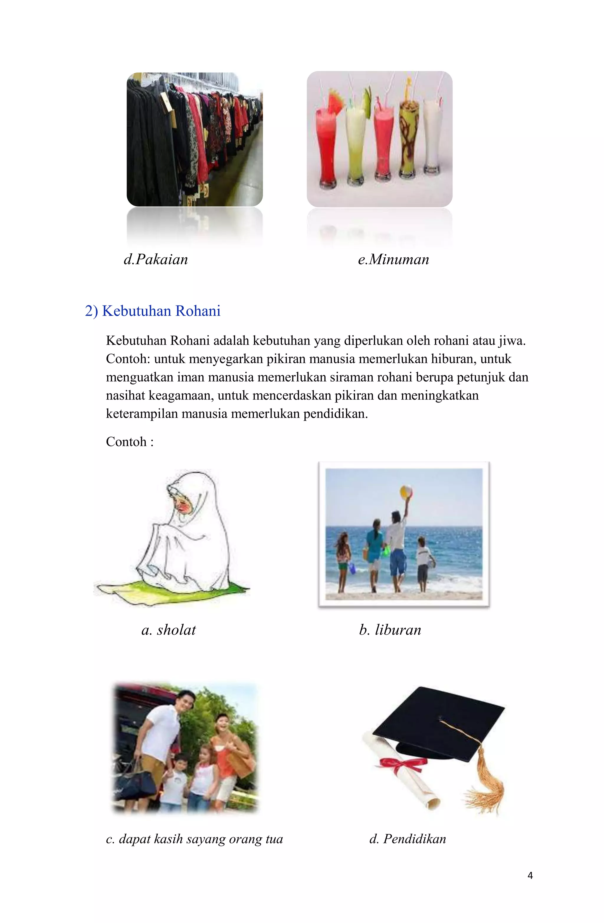 Macam-Macam Kebutuhan | DOCX