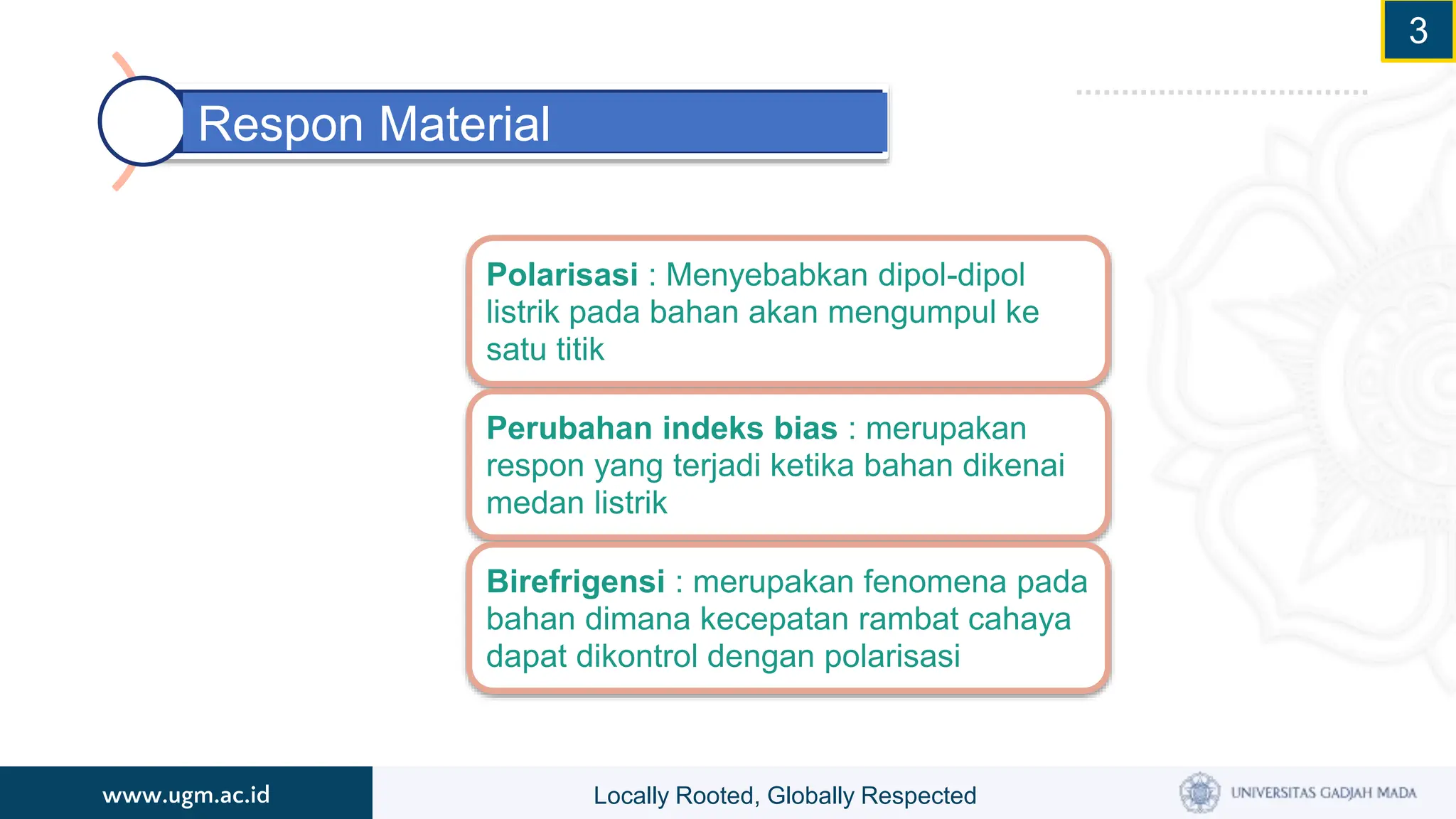 Efek electro optic terhadap perubahan karakteristik material | PPTX