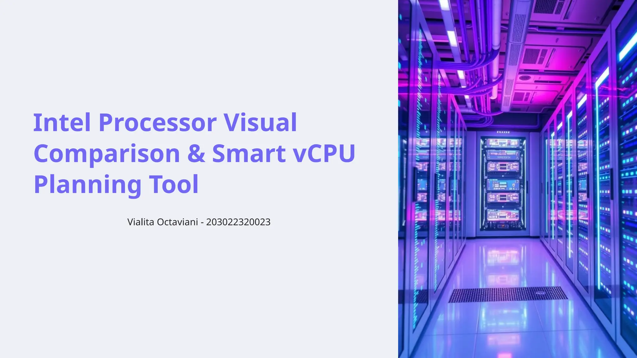 intel process viusal comparison and smart vcpu planning tool | PPTX