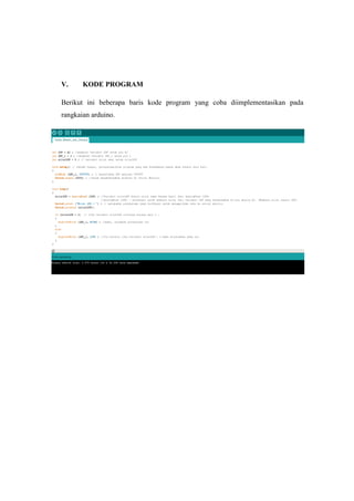 Tugas embedded system membuat lampu LED dengan ARDUINO UNO | PDF