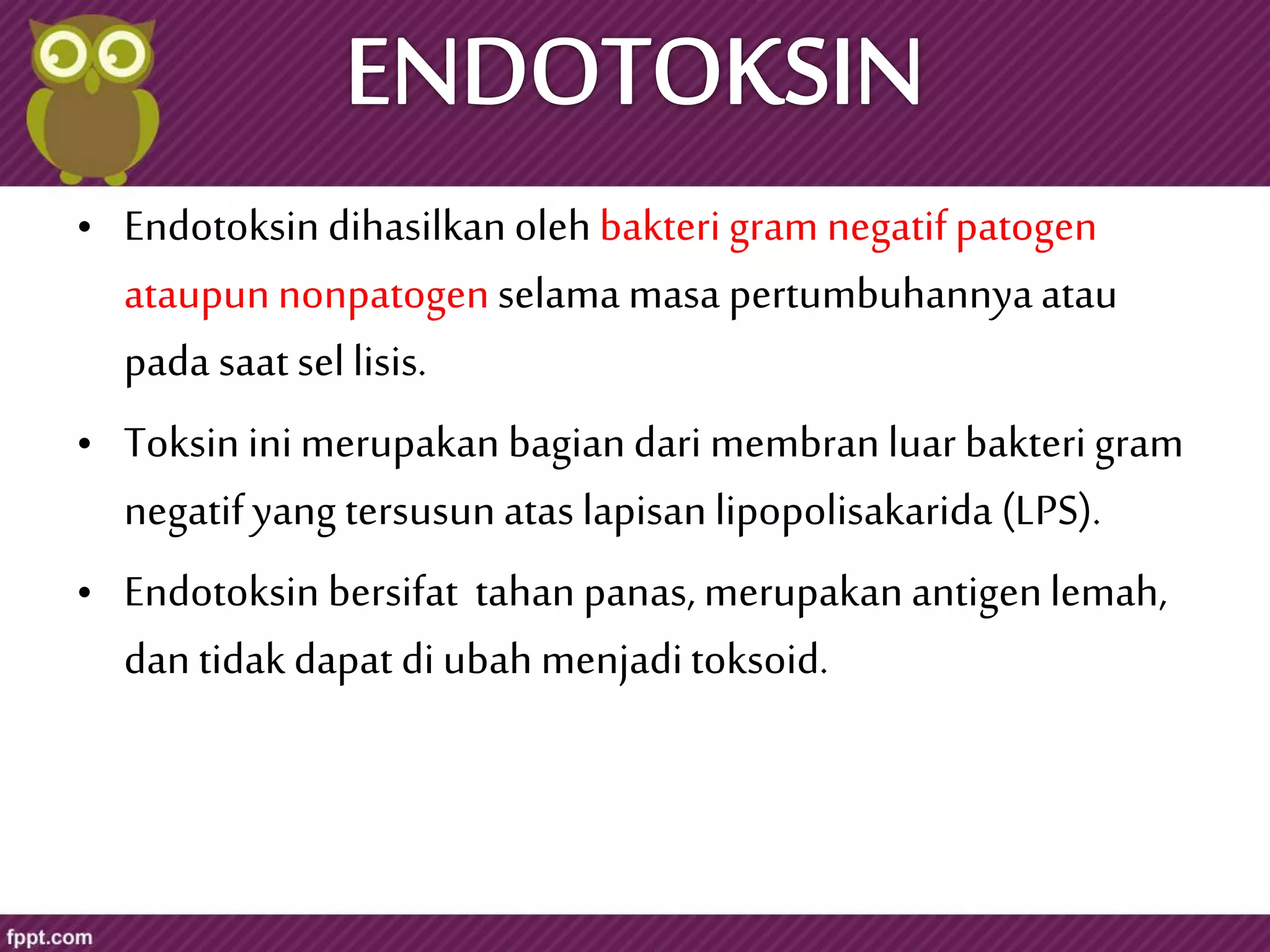 endotoksin dan pirogen | PPTX