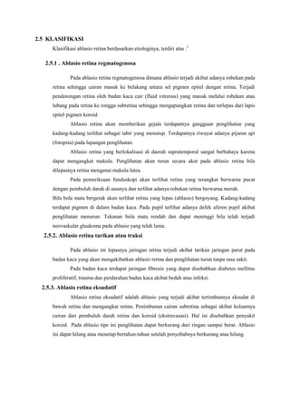 Tugas epidemologi ablasio retina | PDF