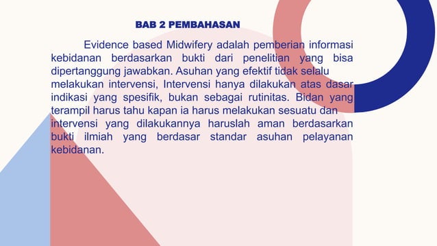 Evidence based dalam praktik kebidanan | PPTX