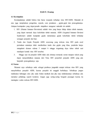 Sosialisasi tentang HIV/AIDS | DOCX