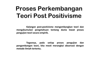 Post Positivisme | PPT