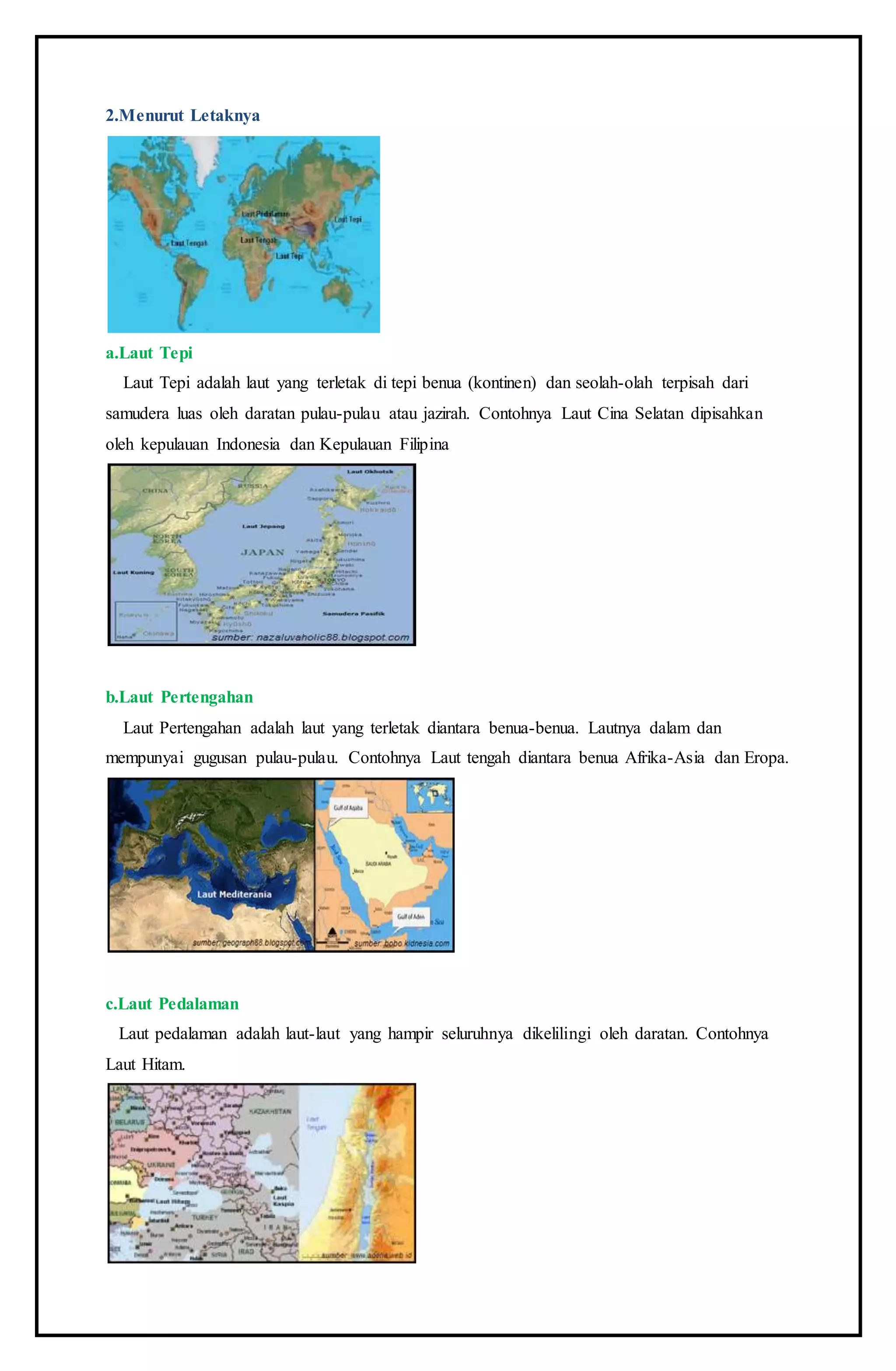 Laut berdasarkan Proses terjadinya | DOCX