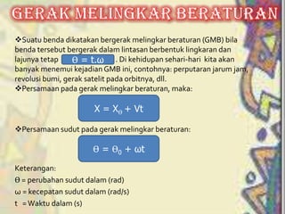 Tugas fisika kelompok x gerak melingkar | PPTX