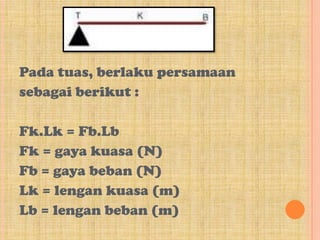 Tugas Fisika - Tuas jenis ketiga | PPTX