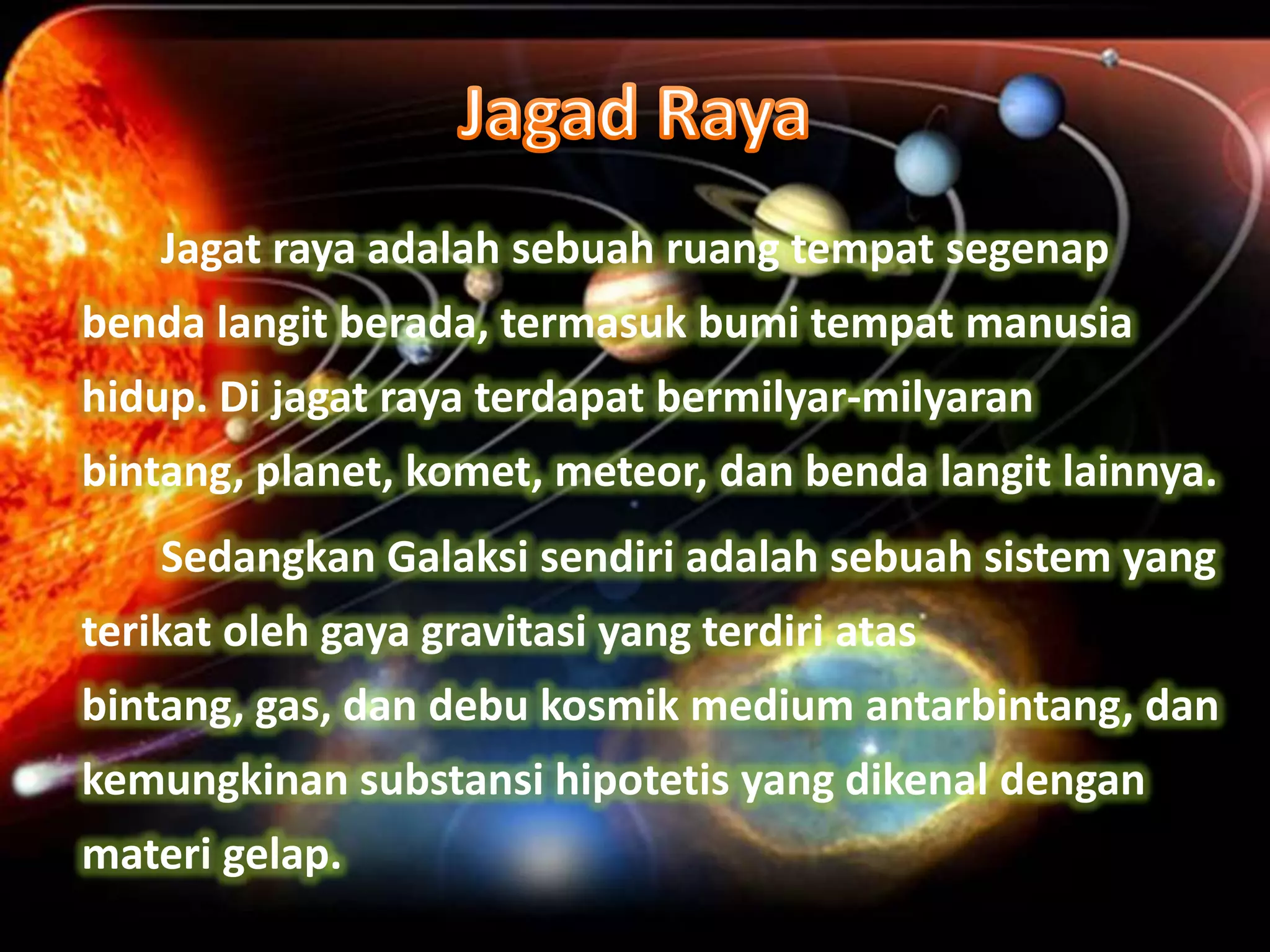 Tugas geografi "Jagat Raya dan Tata Surya" | PPT