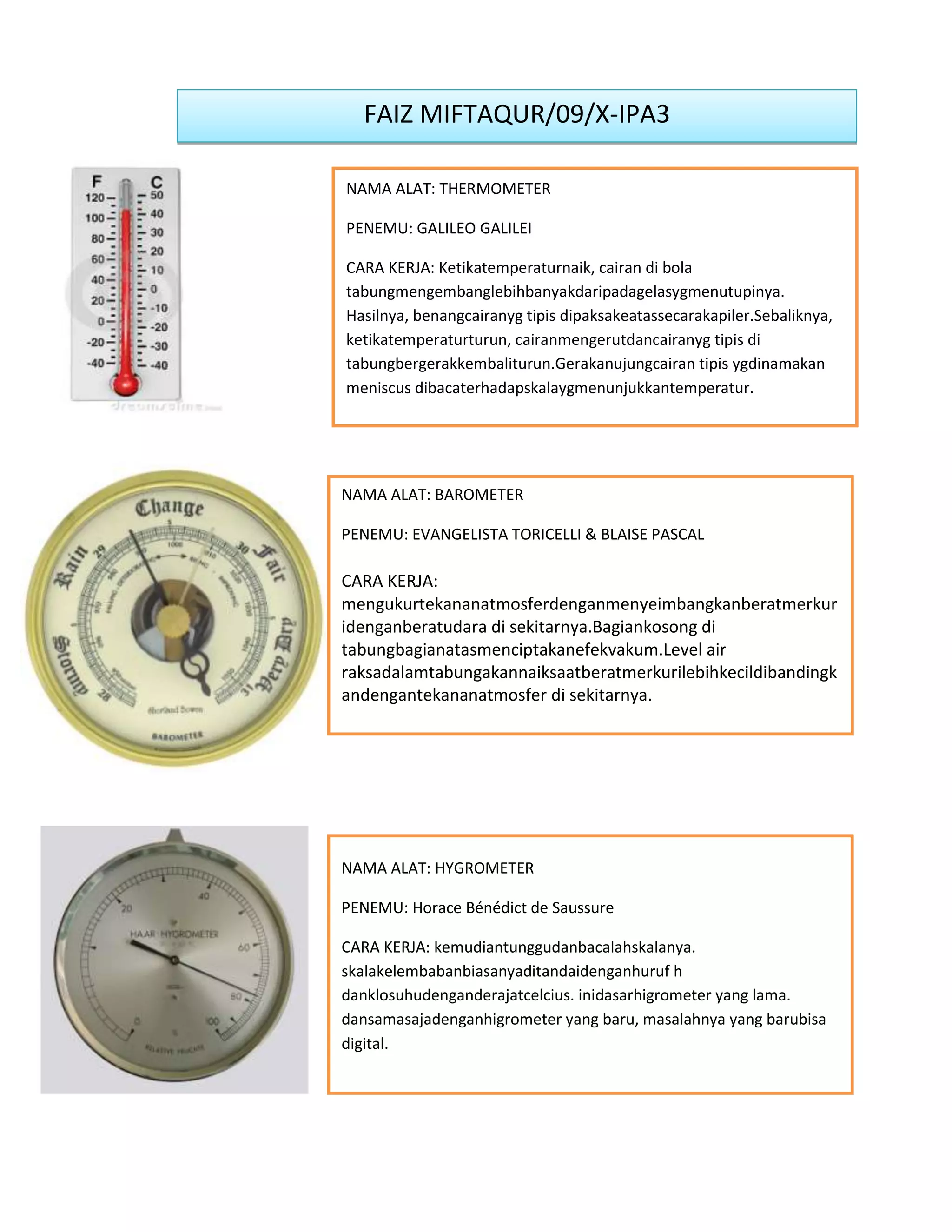 Alat alat dan penemunya "geo" | DOCX