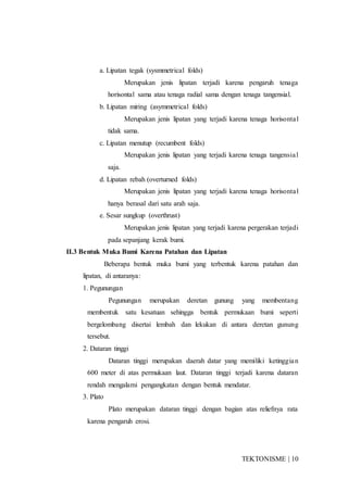 Tugas Geologi Dasar (Tektonisme) | DOCX