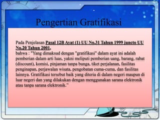 gratifikasi | PPTX