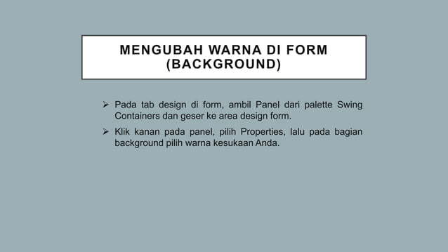 tugas PBO Langkah-Langkah Pembuatan Program GUI JForm.pptx
