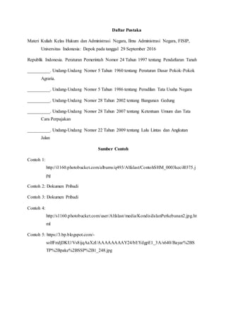 Keputusan Tata Usaha Negara | DOCX