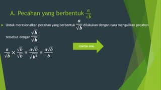 Sifat Bentuk Akar | PPTX