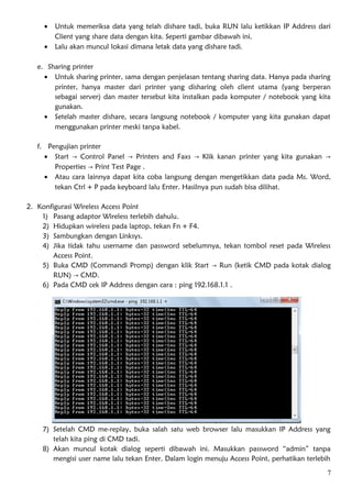 Membangun Jaringan Ad-Hoc dan Konf. Wireless Access Point | PDF