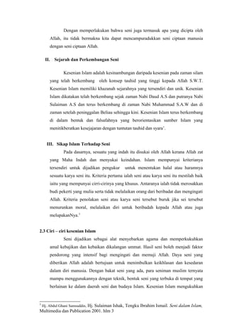 pandangan seni dalam islam | DOC