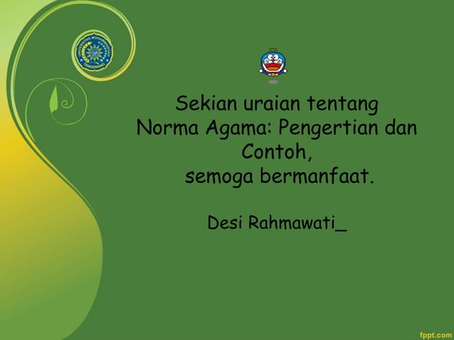 contoh presentasi tentang NORMA | PPTX
