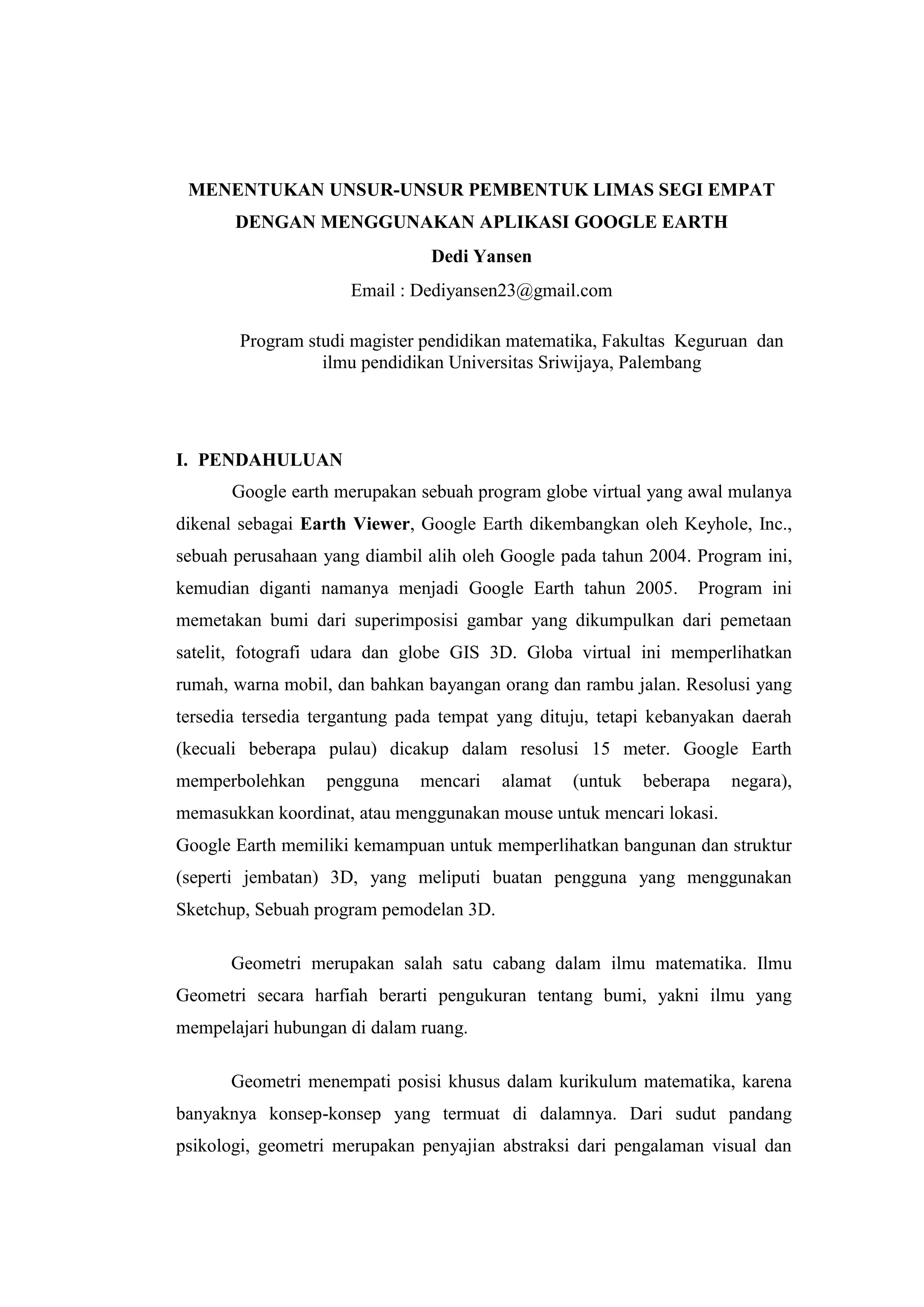 Tugas ict dan geometri | PDF