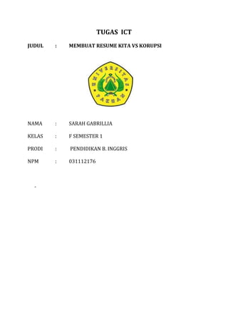 Tugas ict kita vs korupsi | DOCX