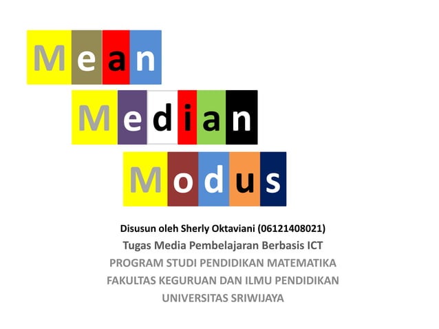 Mean, Median dan Modus (PPT) | PPTX