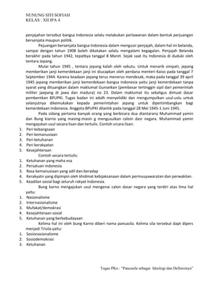 Tugas ideologi | PDF