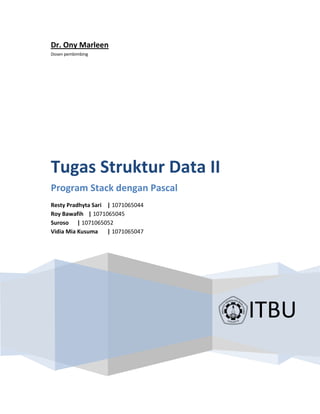Struktur data - Program Stack dengan Pascal | PDF