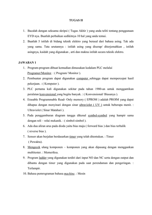 Tugas II | PDF