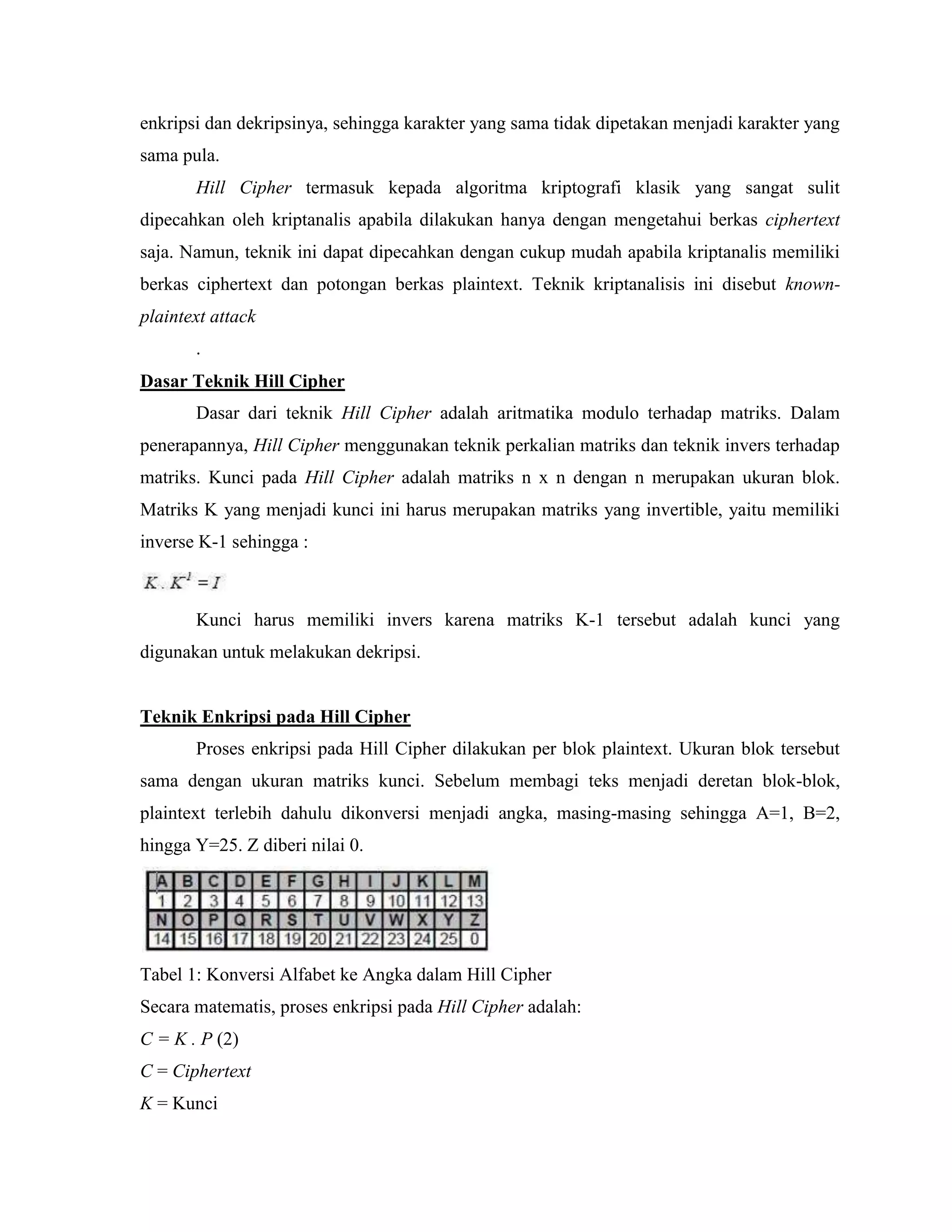 Sistem Kriptografi Klasik Berbasis Substitusi | DOCX