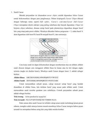 Sistem Kriptografi Klasik Berbasis Substitusi | DOCX