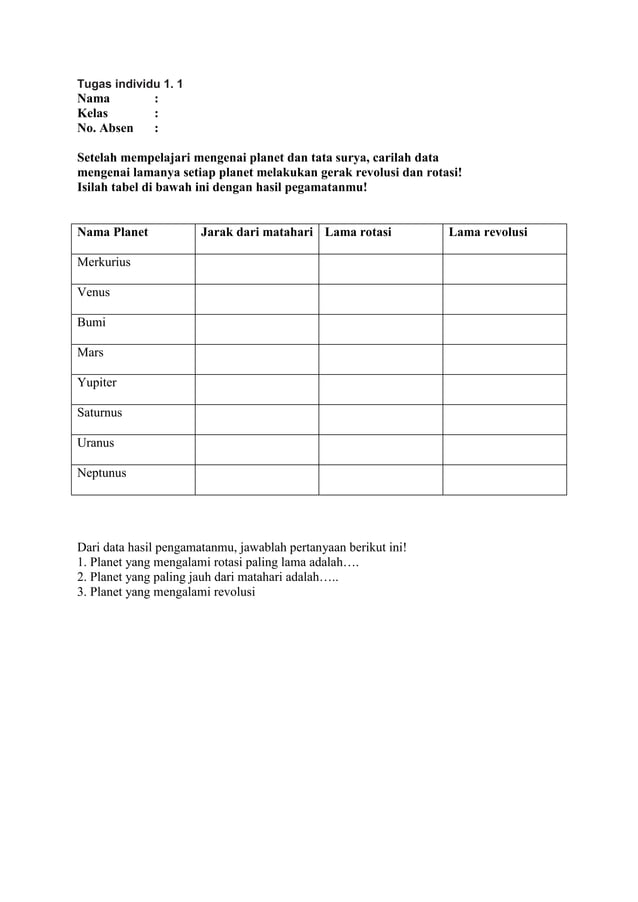 Tugas individu 1 | DOCX