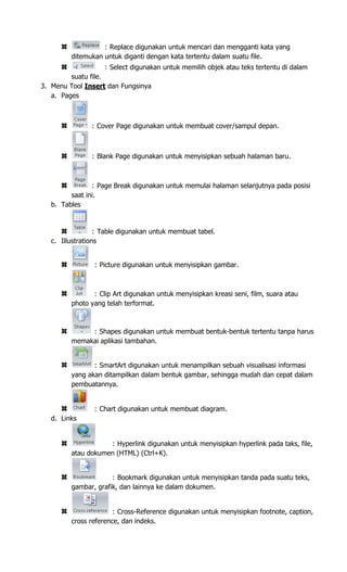 Tugas Individu Menu Tool Yang Ada Di Office Button, Home, Dan Insert ...