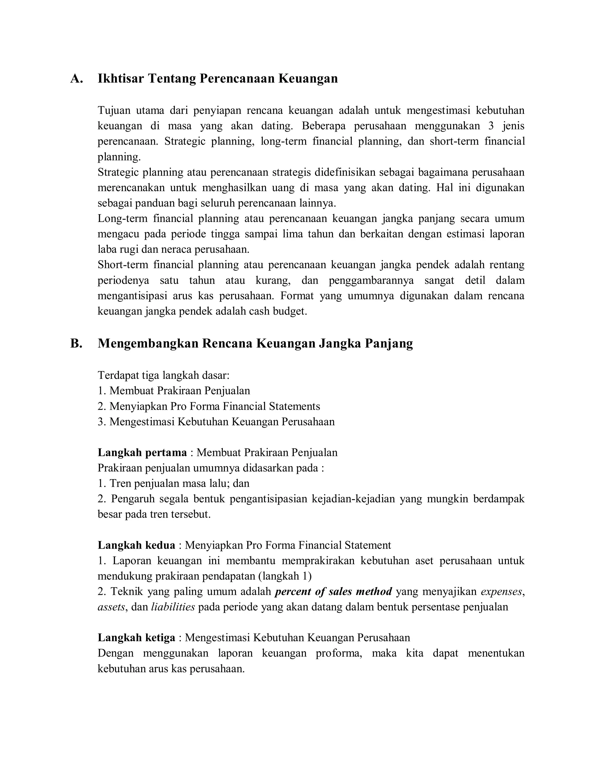 Financial Forecasting and Planning / Abshor.Marantika / Muhammad Hafiz ...