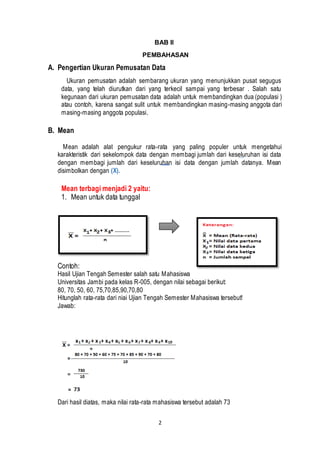 Makalah Statistik tentang Pengertian Ukuran Pemusatan Data dan Skewness ...