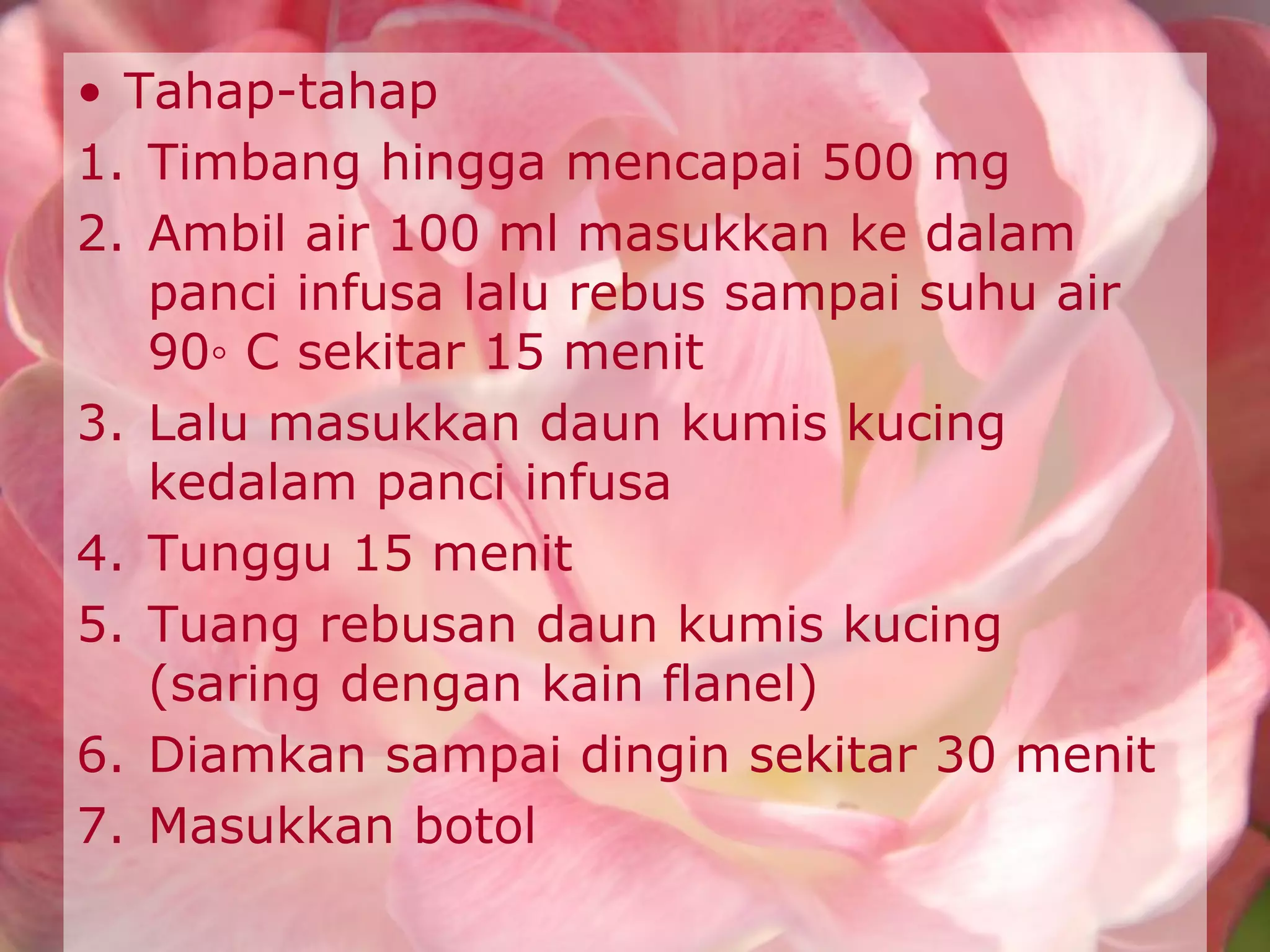 FARMAKOGNOSI Tugas infusa | PPTX