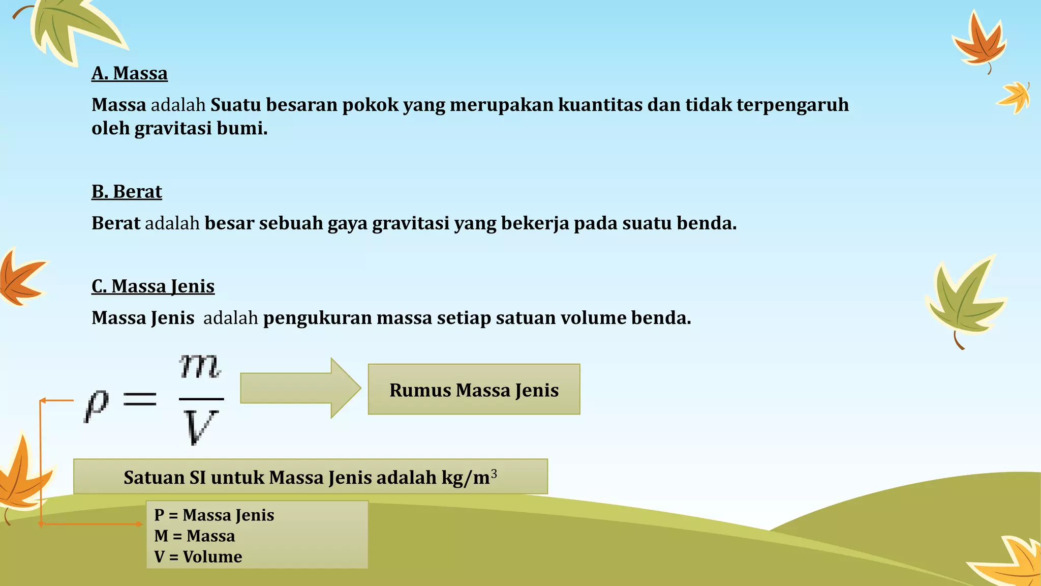 Presentasi Massa dan Berat | PPTX