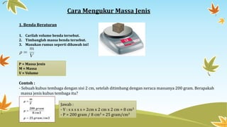 Presentasi Massa dan Berat | PPTX