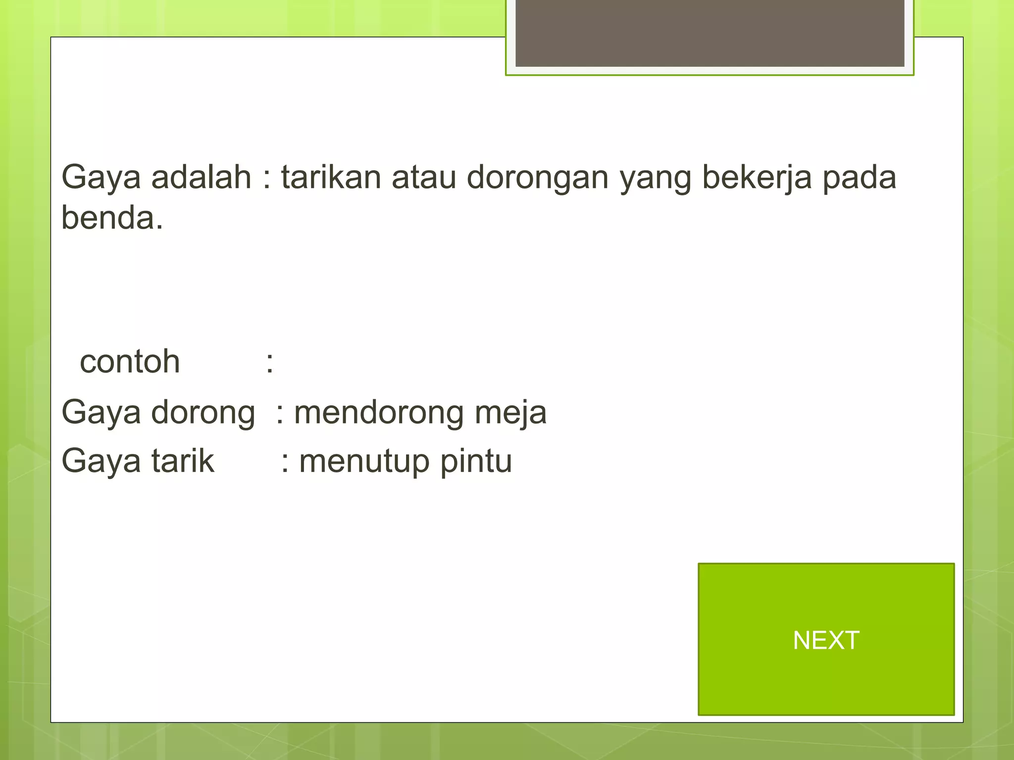 Materi IPA Gaya Kelas IV SD Karya Aulia Dewi Tanti | PPTX